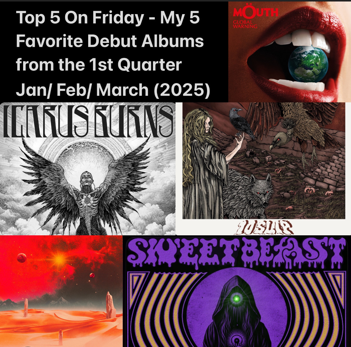 Top 5 On Friday - My 5 Favorite Debut Albums from the 1st Quarter ...